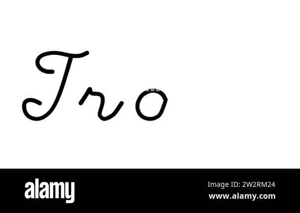 Tram Decorative Handwriting Animation in Six Cursive and Gothic Fonts ...