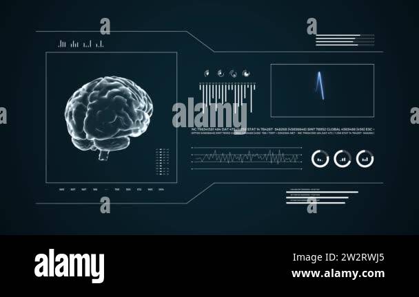 Medical UHD abstract animation. Laboratory dashboard interface 4K ...
