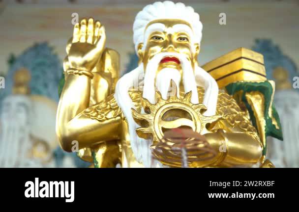 4K different Taoist gods in side of Tian Yuan Temple in Tamsui. Pagoda ...