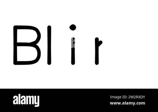 Blind Handwritten Text Animation in Various Sans-Serif Fonts and ...