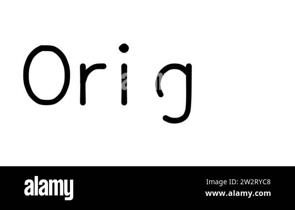 Origin Handwritten Text Animation in Various Sans-Serif Fonts and ...
