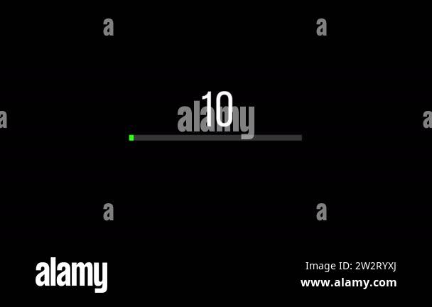 loading with counter animation - Vector art .4K video.Simple motion ...