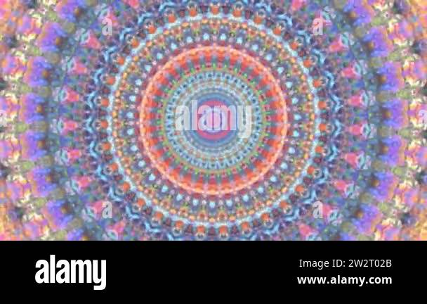 Beautiful Original Art therapy moving Mandala. Seamless loop ...