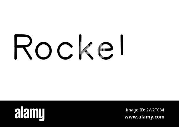 Rocketry Handwritten Text Animation in Various Sans-Serif Fonts and ...
