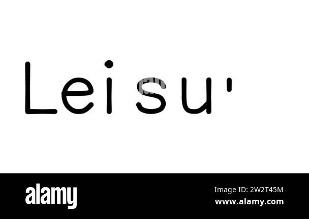 Leisure Handwritten Text Animation in Various Sans-Serif Fonts and ...
