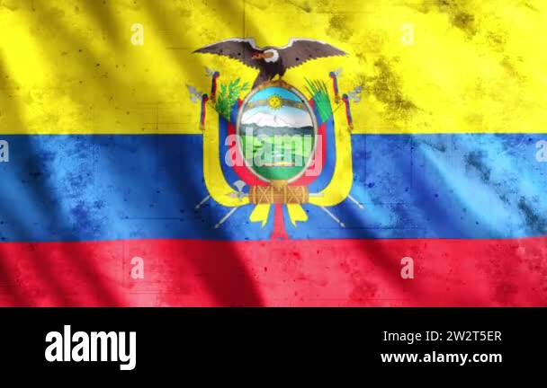 Ecuador Flag Grunge Animation, Full HD, 1920x1080 Pixels, Extend the ...