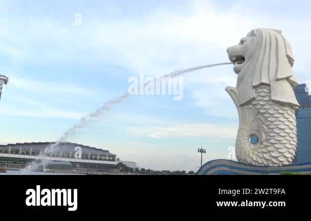 4k, Merlion is a mythical creature with the head of a lion and the body ...