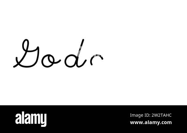 Goddess Decorative Handwriting Animation in Six Cursive and Gothic ...