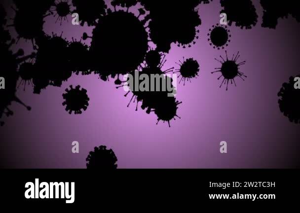 Medical illustration 2d, 3d animation background of cells, bacteria ...