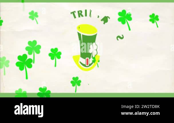 Element Spinning Around Y Axis Of St Patricks Day Notepad Presentation ...