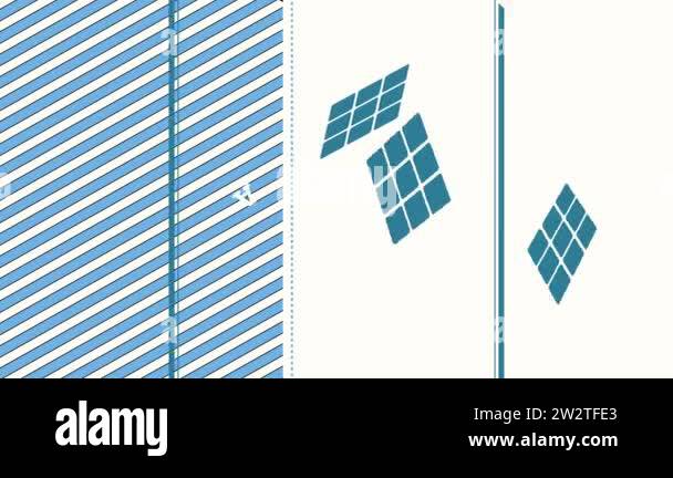 Spring Bouncing Chaotic Motion Of Sun And Sea Written On Blue Rubik ...