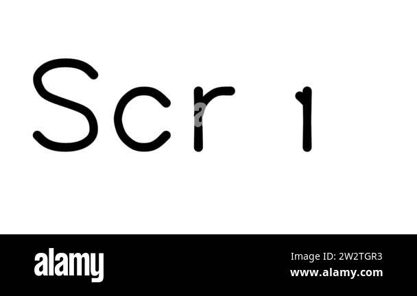 Scrap Handwritten Text Animation in Various Sans-Serif Fonts and ...