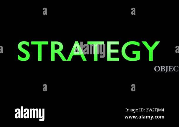 Strategy planning concept or game plan wordcloud. A master plan for ...