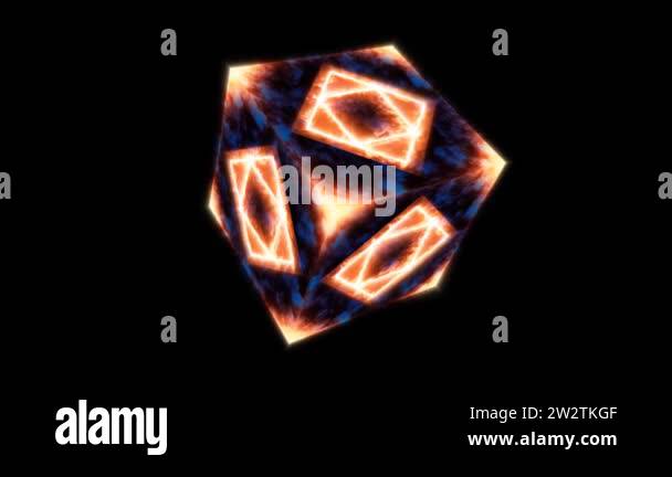 Eternal magic flame cube empty core energy surface and fast release ...
