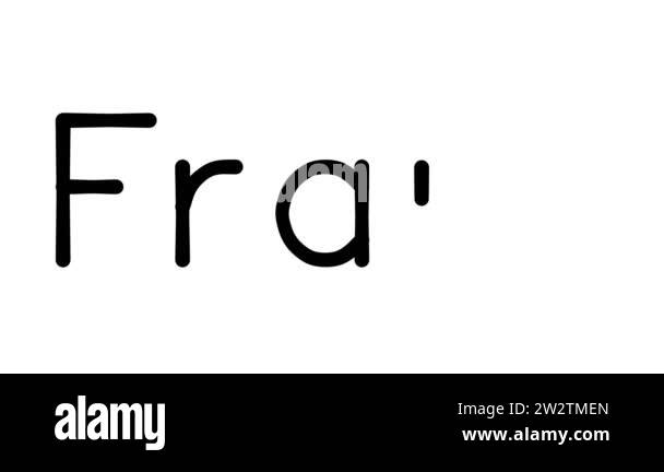 Fraud Handwritten Text Animation in Various Sans-Serif Fonts and ...