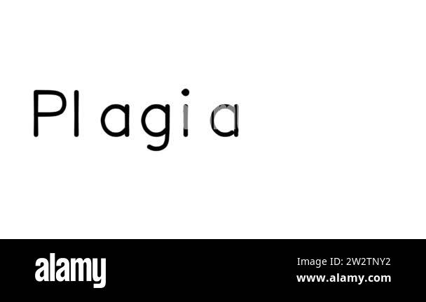 Plagiarism Handwritten Text Animation in Various Sans-Serif Fonts and ...