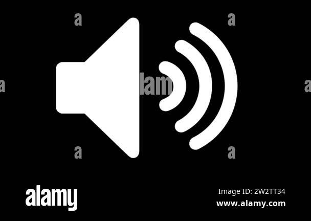 Icon of Sound on Isolated Background with Alpha Channel. Symbol of ...