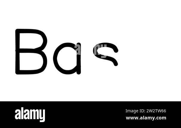 Basel Handwritten Text Animation in Various Sans-Serif Fonts and ...