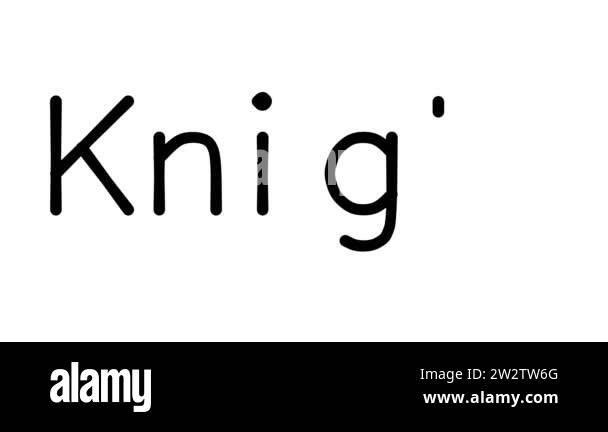 Knight Handwritten Text Animation in Various Sans-Serif Fonts and ...
