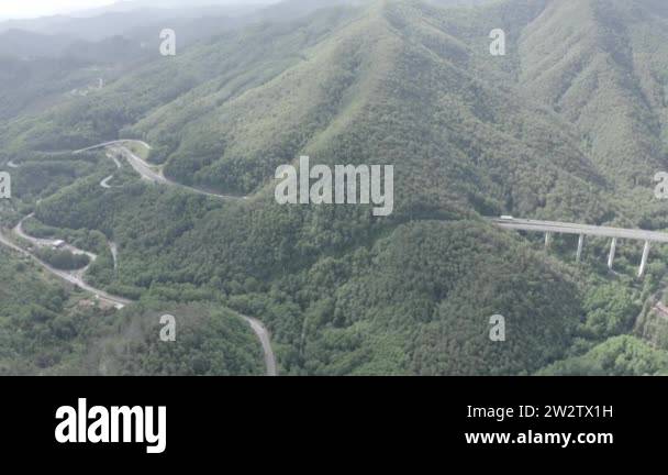 Italy, Province of La Spezia, A12. European route E80 (Trans-European ...