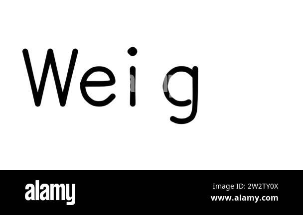 Weight Handwritten Text Animation in Various Sans-Serif Fonts and ...