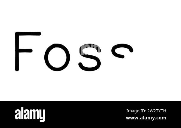 Fossil Handwritten Text Animation in Various Sans-Serif Fonts and ...