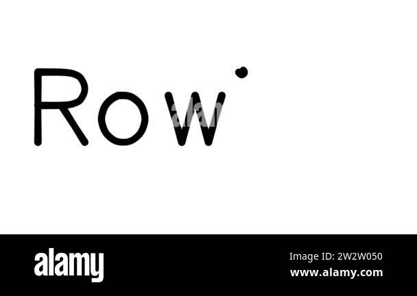 Rowing Handwritten Text Animation in Various Sans-Serif Fonts and ...