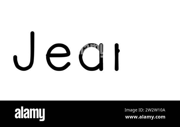 Jeans Handwritten Text Animation in Various Sans-Serif Fonts and ...