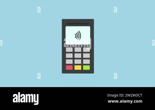 NFC credit card payment. Male hand of customer paying with contactless ...