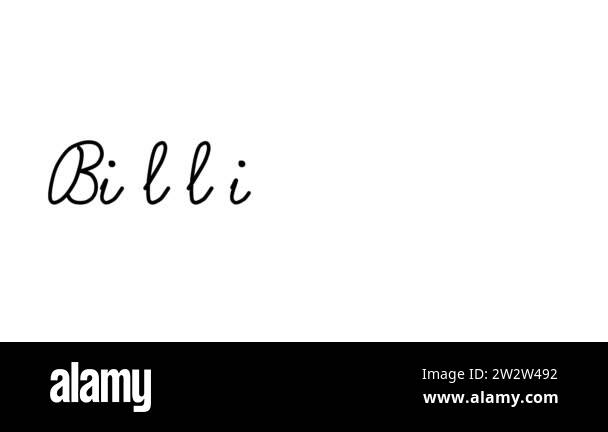 Billionaire Decorative Handwriting Animation in Six Cursive and Gothic ...