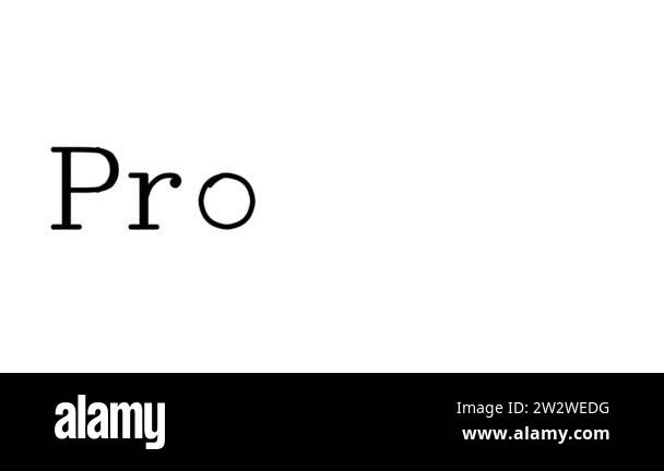 Problems Animated Handwriting Text in Serif Fonts and Weights Stock Video Footage - Alamy
