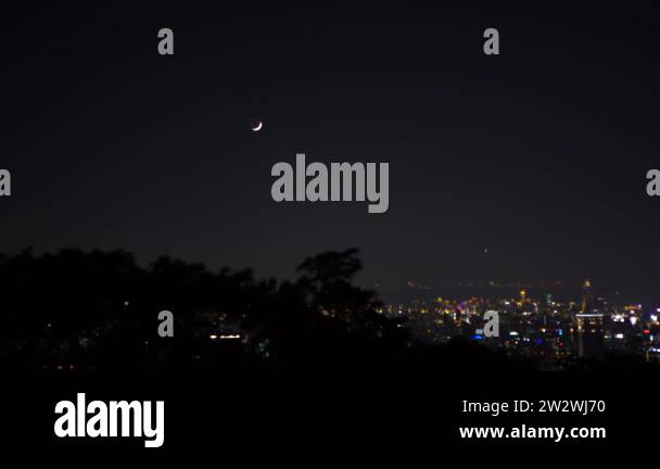 4K A real thunderstorm and lightnings in the sky at night. Powerful and ...