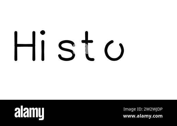 History Handwritten Text Animation in Various Sans-Serif Fonts and ...