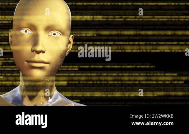 4K Artificial Intelligence AI Digital Calculations 1 Stock Video ...