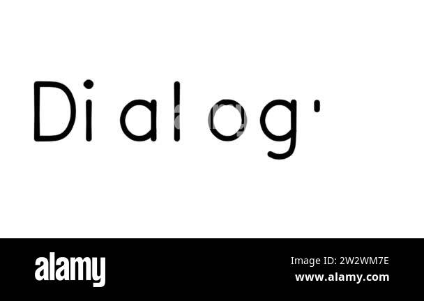 Dialogue Handwritten Text Animation in Various Sans-Serif Fonts and ...