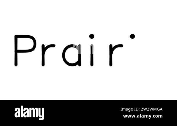 Prairie Handwritten Text Animation in Various Sans-Serif Fonts and ...