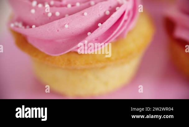 Cupcake pink frosting Stock Videos & Footage - HD and 4K Video Clips ...