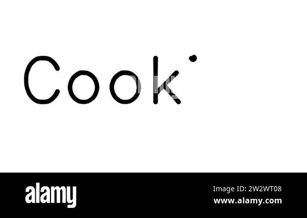 Cooking Handwritten Text Animation in Various Sans-Serif Fonts and ...