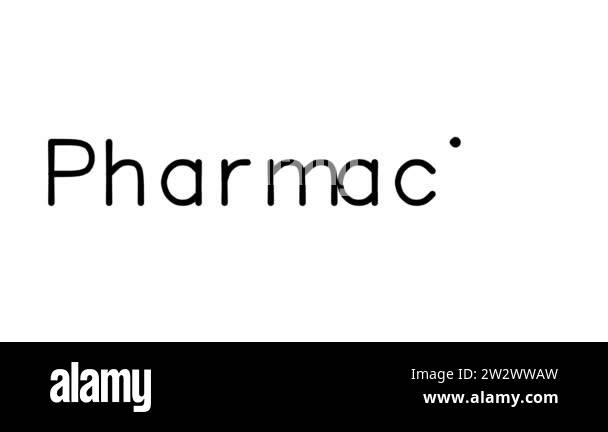 Pharmacist Handwritten Text Animation in Various Sans-Serif Fonts and ...