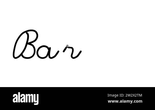 Barbie Decorative Handwriting Animation in Six Cursive and Gothic Fonts ...