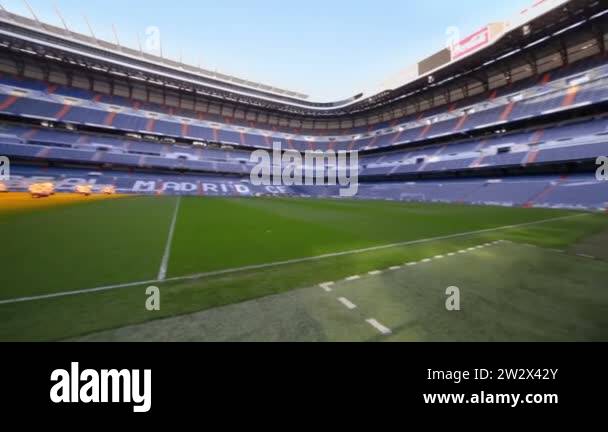 field of Santiago Bernabeu Stadium Stock Video Footage - Alamy