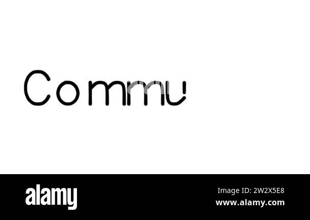 Communist Handwritten Text Animation in Various Sans-Serif Fonts and ...