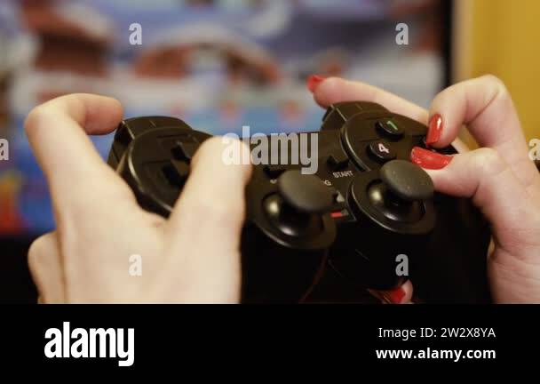 Girl with joysticks Stock Videos & Footage - HD and 4K Video Clips - Alamy