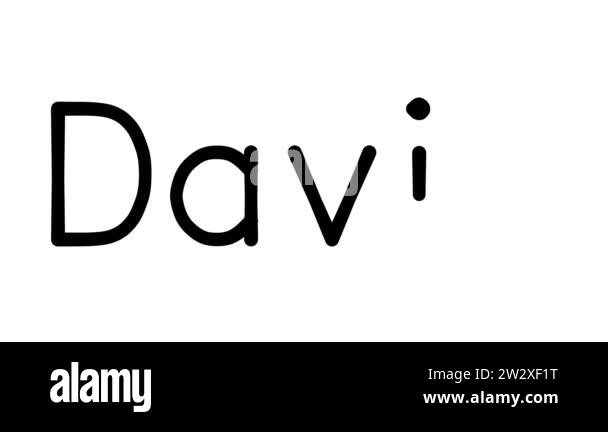 David Handwritten Text Animation in Various Sans-Serif Fonts and ...