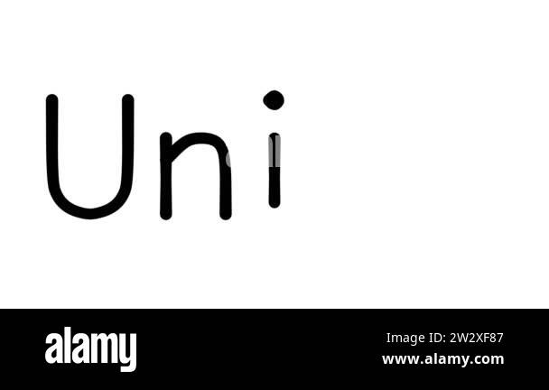 Union Handwritten Text Animation in Various Sans-Serif Fonts and ...