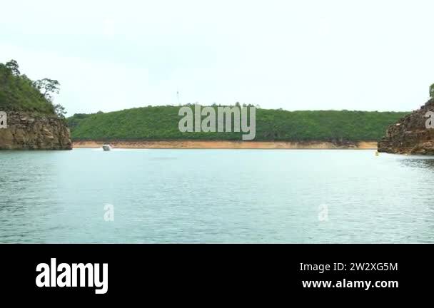 Navigating between the rocky walls of the Canyons de Furnas at ...