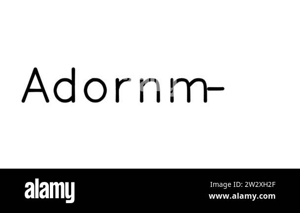 Adornment Handwritten Text Animation in Various Sans-Serif Fonts and ...