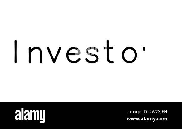 Investors Handwritten Text Animation in Various Sans-Serif Fonts and ...