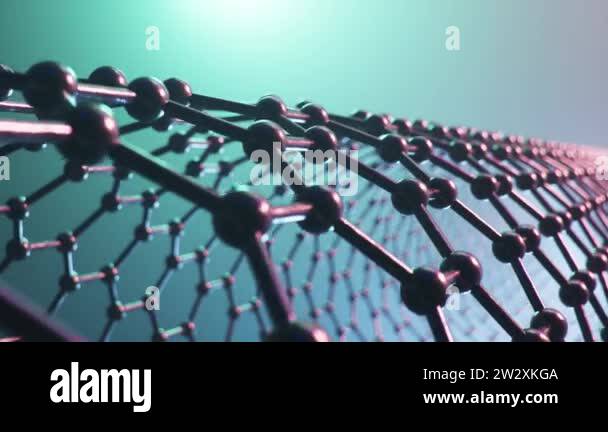 Structure Of The Graphene Or Carbon Surface Abstract Nanotechnology Hexagonal Geometric Form