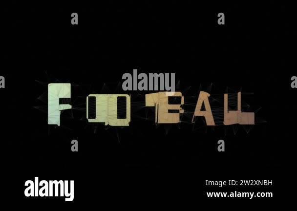 Football Season Text Changing Tessellation Looping Polygons Text Morph ...